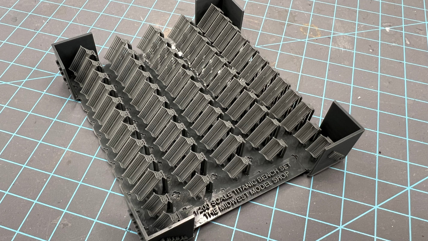 1/200 Titanic Bench Set – The Midwest Model Shop